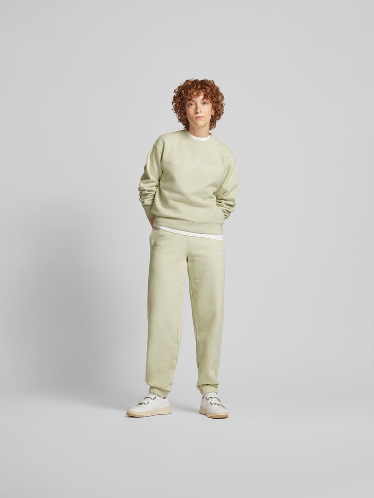 Holzweiler Oversized Sweatshirt mit Label-Stitching (beige) online kaufen