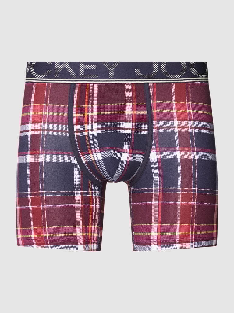Jockey Trunks mit Tartan-Karo (bordeaux) online kaufen
