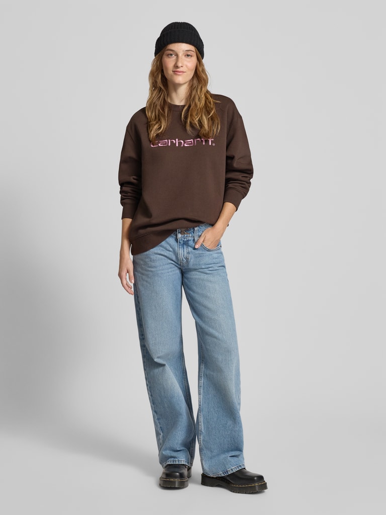 Carhartt Work In Progress Oversized Sweatshirt mit Label-Stitching ...