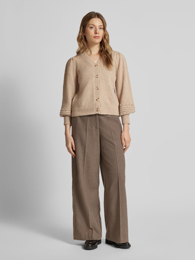 Vila Strickjacke mit Knopfleiste Modell 'TULI' (beige) online kaufen