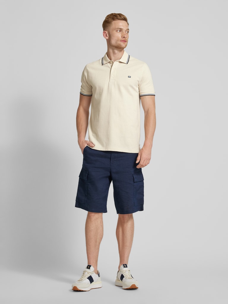 Christian Berg Men Poloshirt mit Label-Detail (ecru) online kaufen