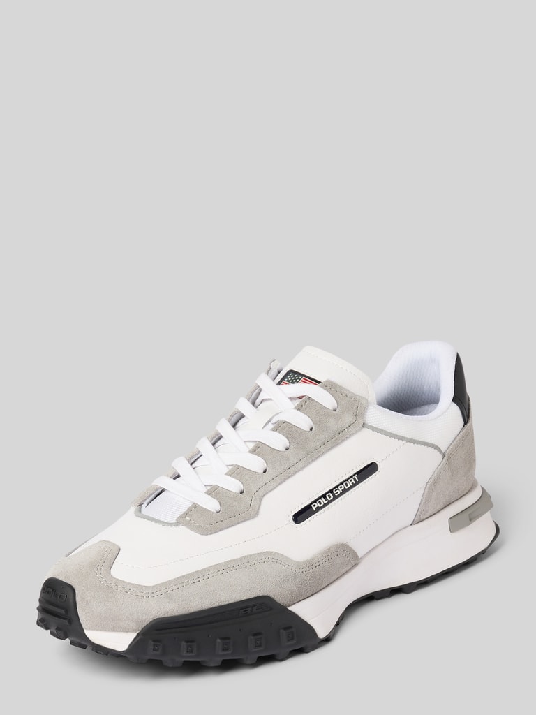 Polo Sport Sneaker aus Leder-Textil-Mix Modell 'PS 275' (hellgrau ...