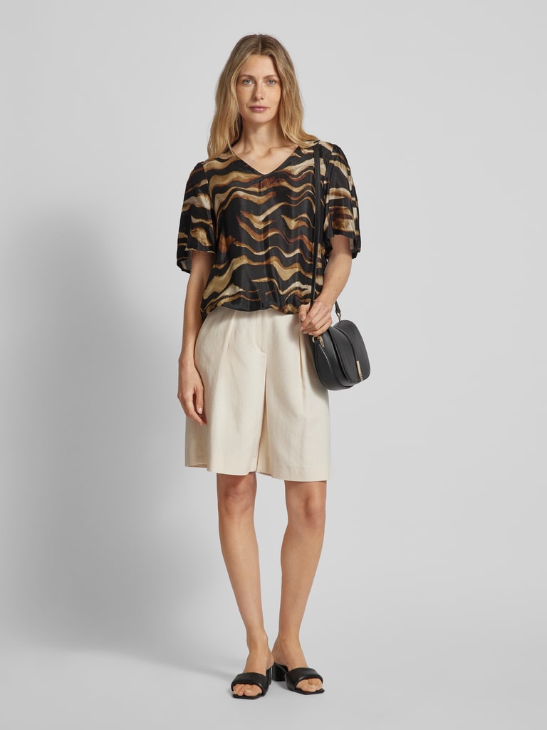 Kaffe Blouse met elastische band, model 'laila' in zwart online kopen | P&C