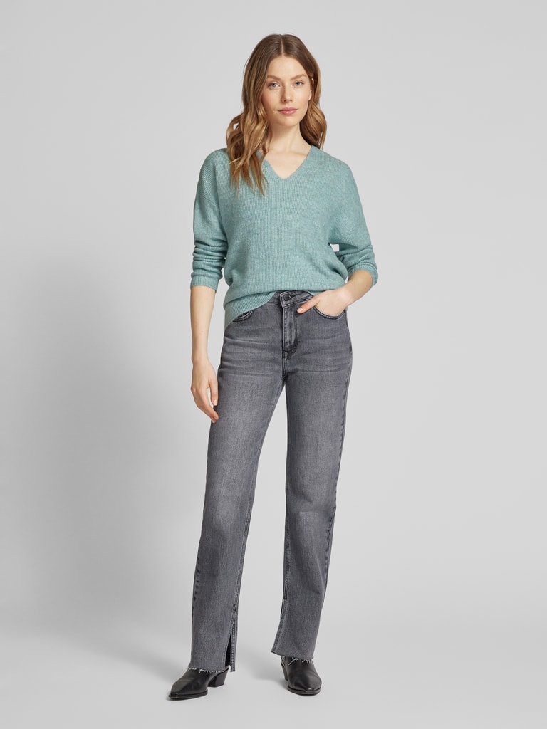 Vero Moda Regular fit gebreide pullover in gemêleerde look, model ...