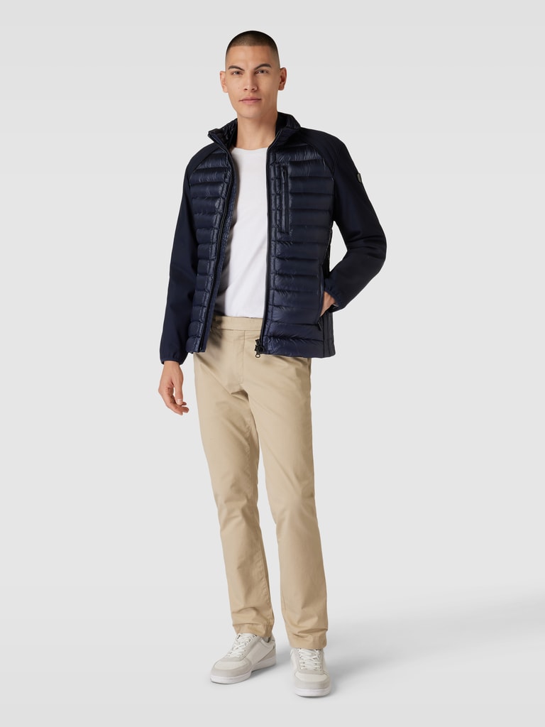 Wellensteyn Gewatteerd jack met opstaande kraag, model 'MOL' in marineblauw online kopen | P&C