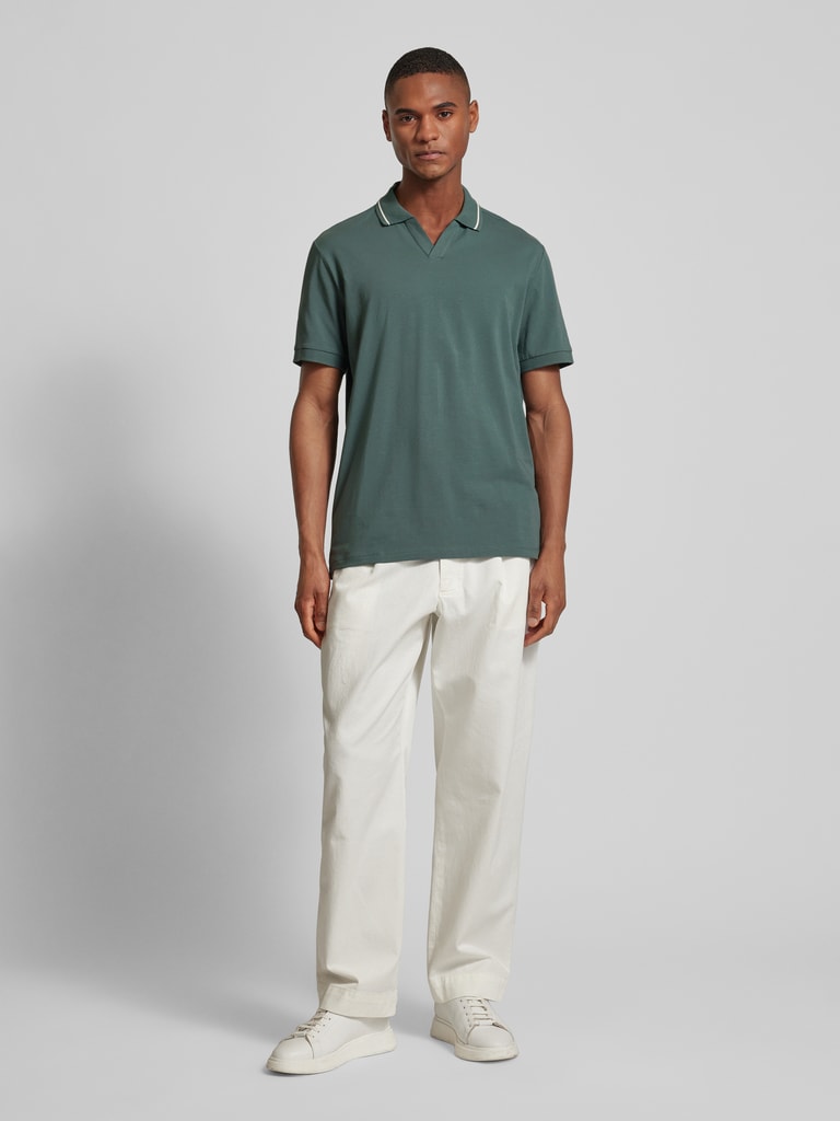 Roy Robson Regular Fit Poloshirt mit Kontraststreifen (lind) online kaufen