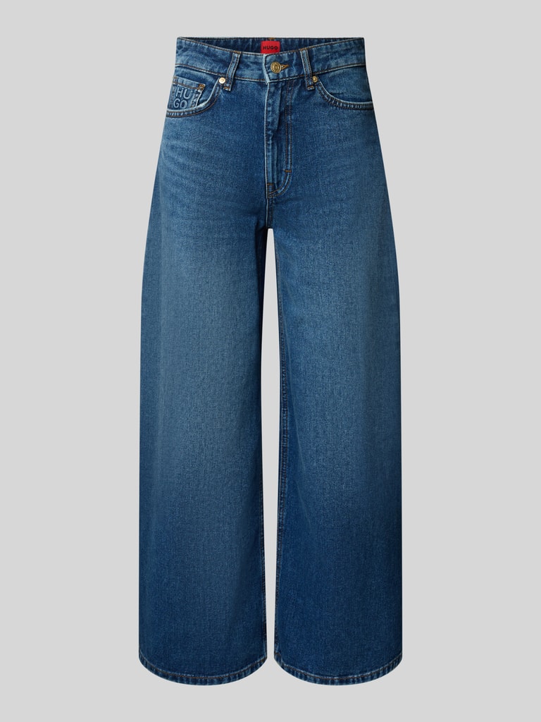 HUGO Regular Fit Wide Leg Jeans aus reiner Baumwolle Modell 'Geredith ...