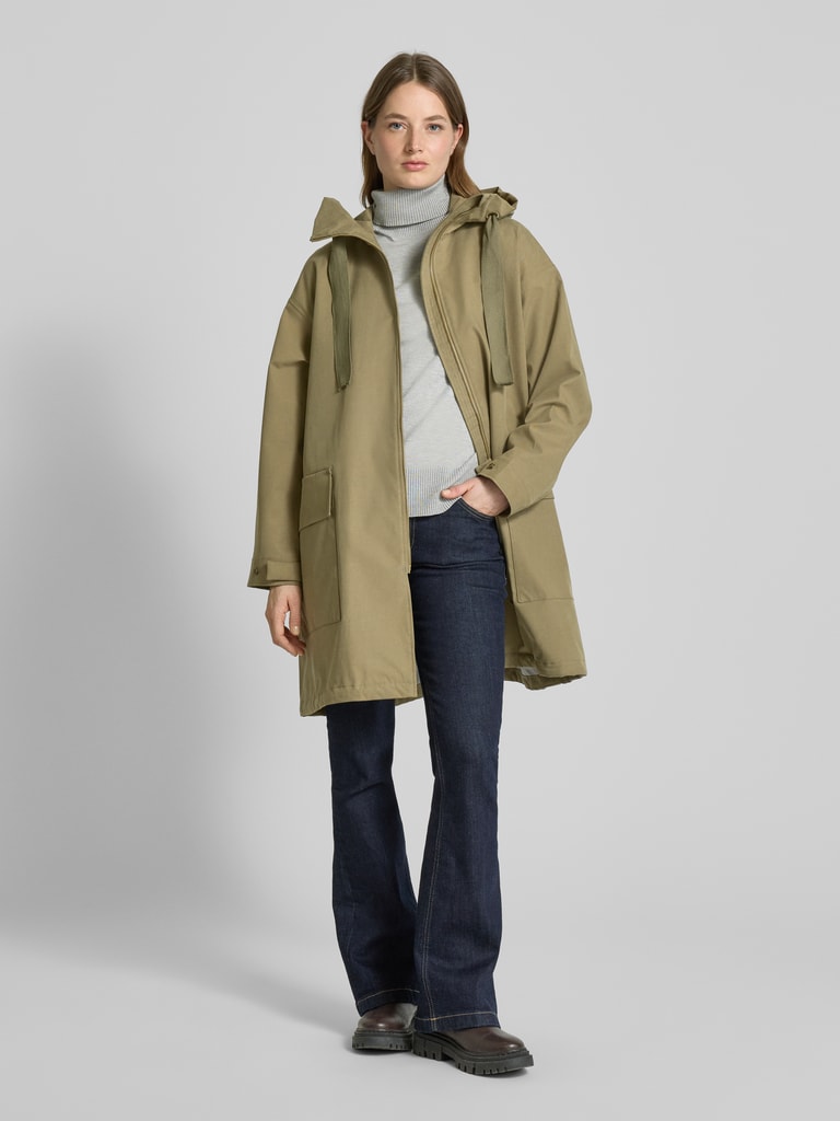G-LAB Mantel mit Kapuze Modell 'UNA' (oliv) online kaufen