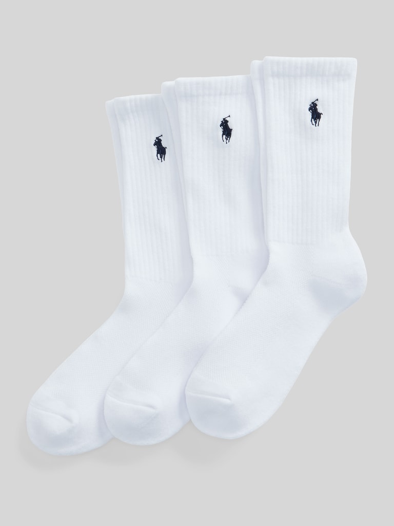 Polo Ralph Lauren Socken im 3er-Pack aus Baumwoll-Mix (weiss) online kaufen