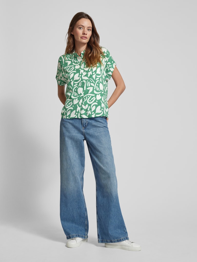 JAKE*S STUDIO WOMAN Hemdbluse mit Allover-Muster (grass) online kaufen