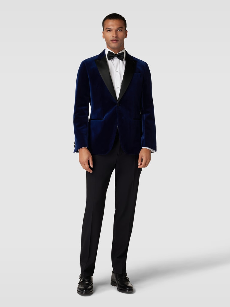 BOSS Colbert met paspelzakken, model 'Hutson' in marineblauw online ...