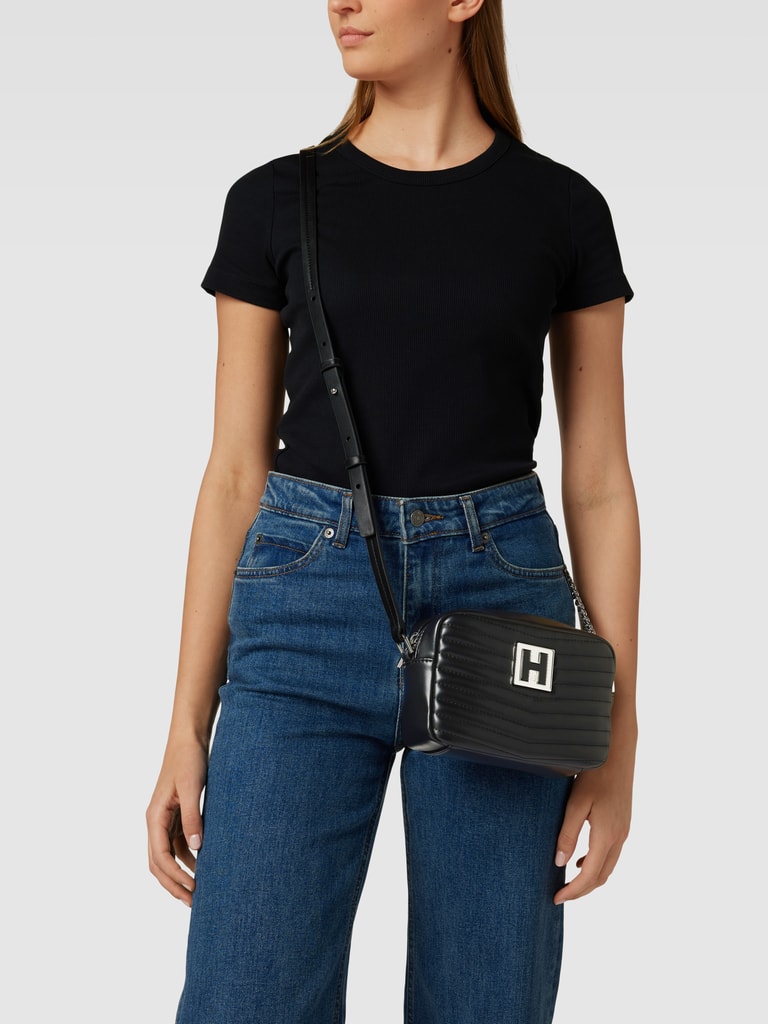 Kup online HUGO Torba na ramię z detalem z logo model ‘Jodie’ (czarny)