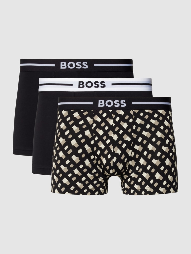 BOSS Trunks mit elastischem Logo-Bund im 3er-Pack (black) online kaufen