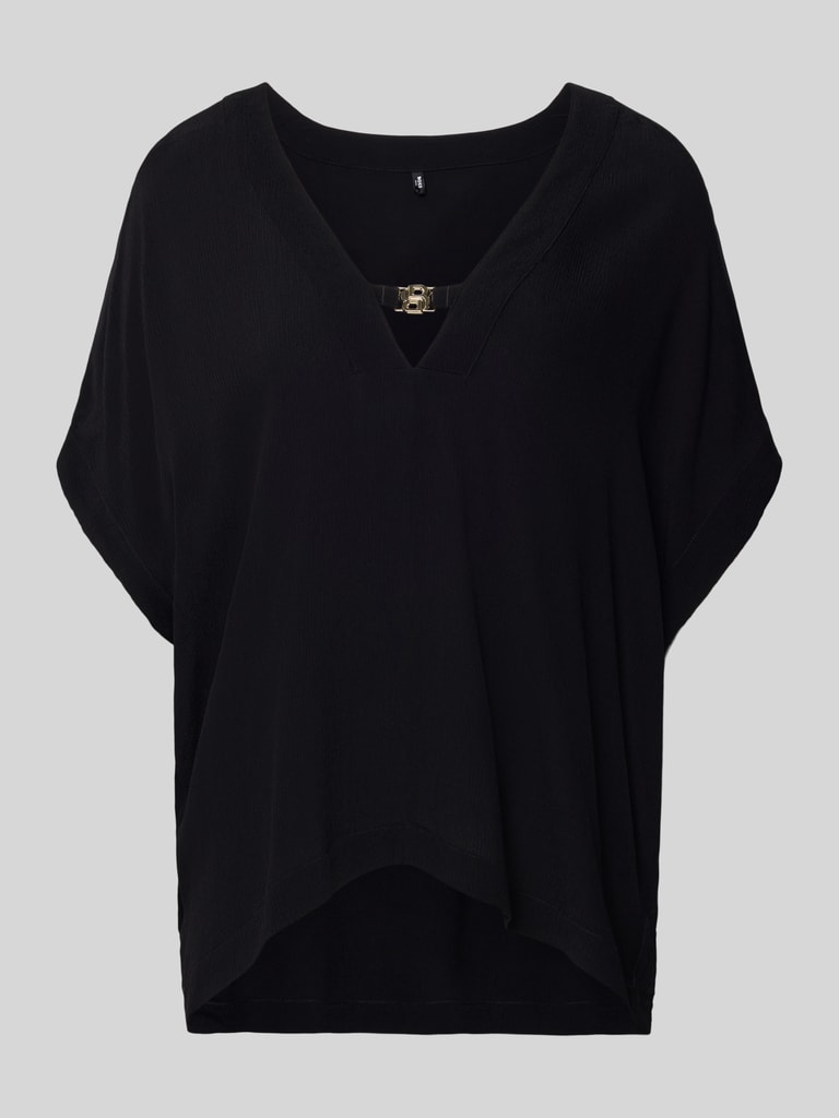 BOSS Loose Fit Tunika aus reiner Viskose Modell 'DOUBLE B' (black ...