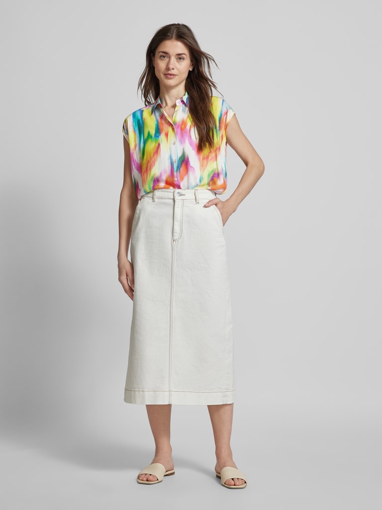 Emily Van den Bergh Blousetop met all-over motief, model 'Multi ...