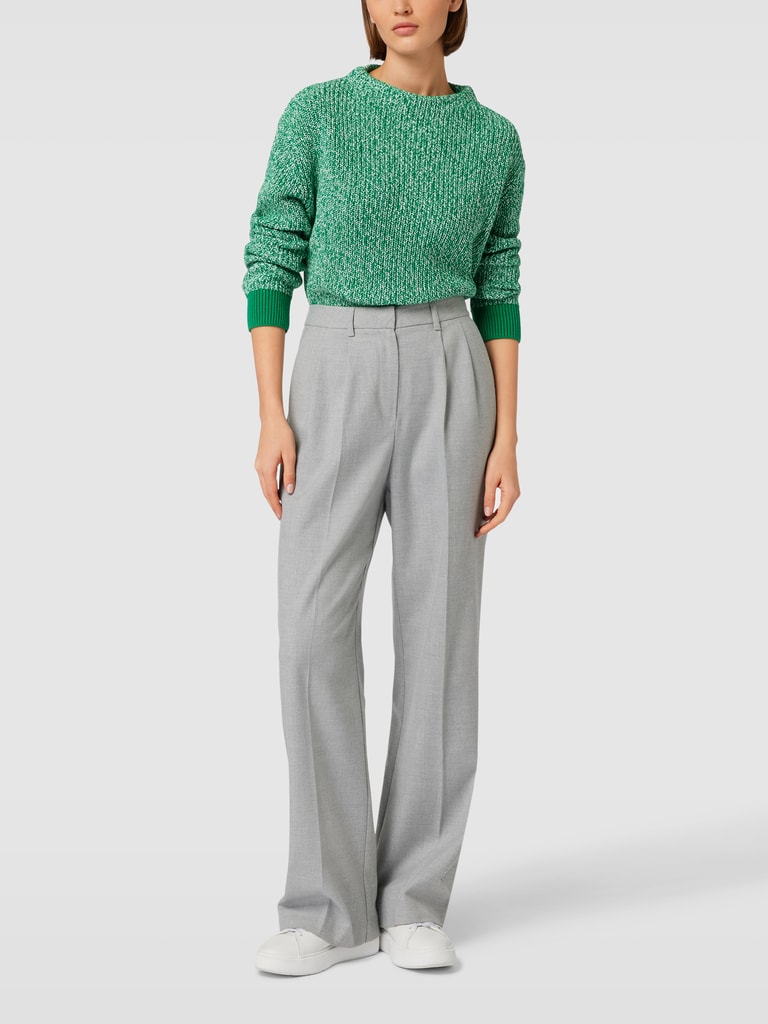 OPUS Strickpullover mit Stehkragen Modell 'Partano' (gruen) online kaufen