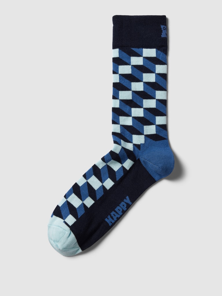 Happy Socks Socken mit Allover-Muster Modell 'FILLED OPTIC' (blau ...
