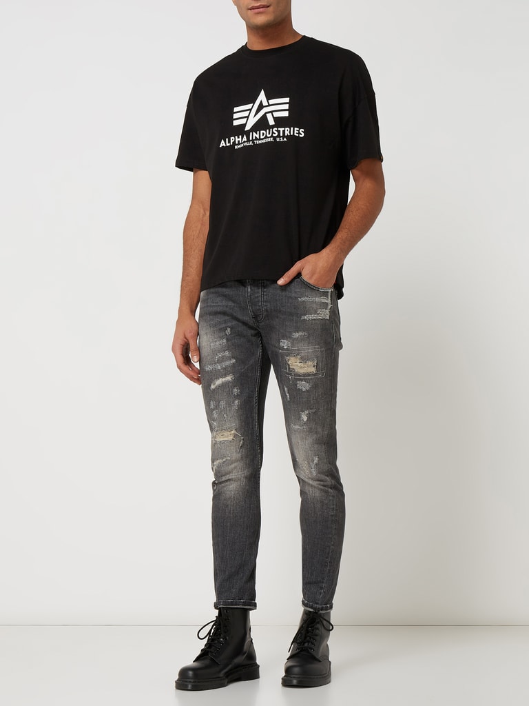 Alpha Industries Oversized T-Shirt aus Baumwolle (black) online kaufen
