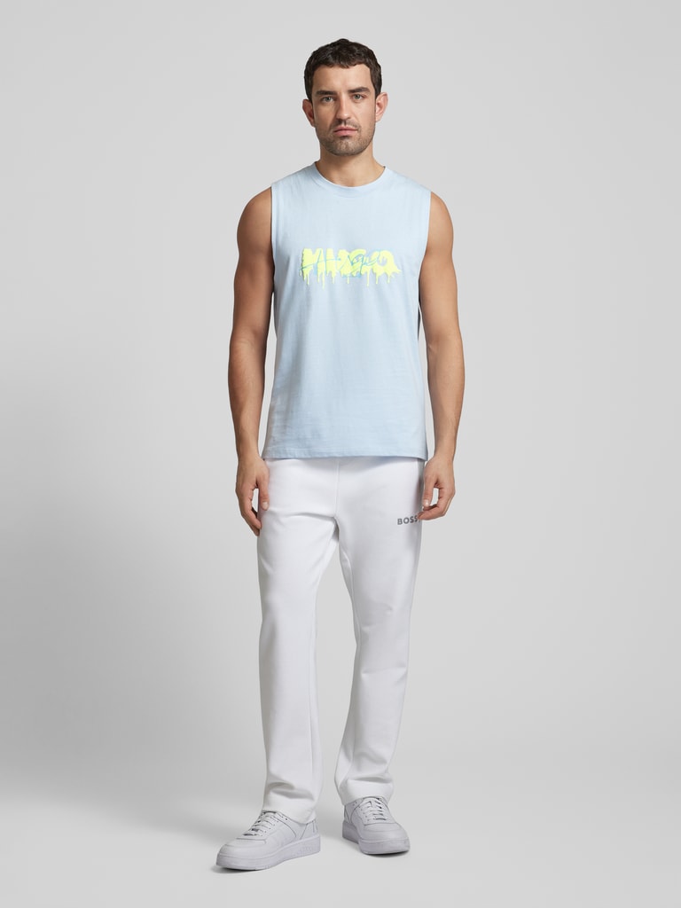 HUGO Tanktop mit Label-Print Modell 'Dopical' (hellblau) online kaufen
