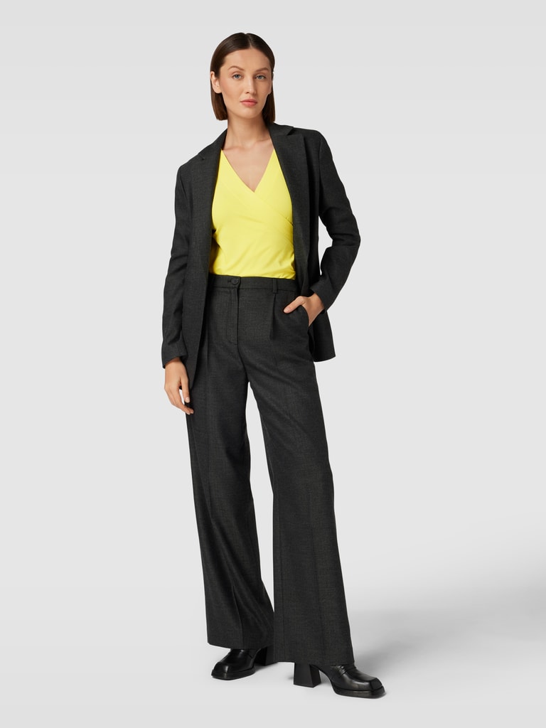 Lauren Ralph Lauren Langarmshirt in Wickel-Optik Modell 'ALAYJA' (gelb ...