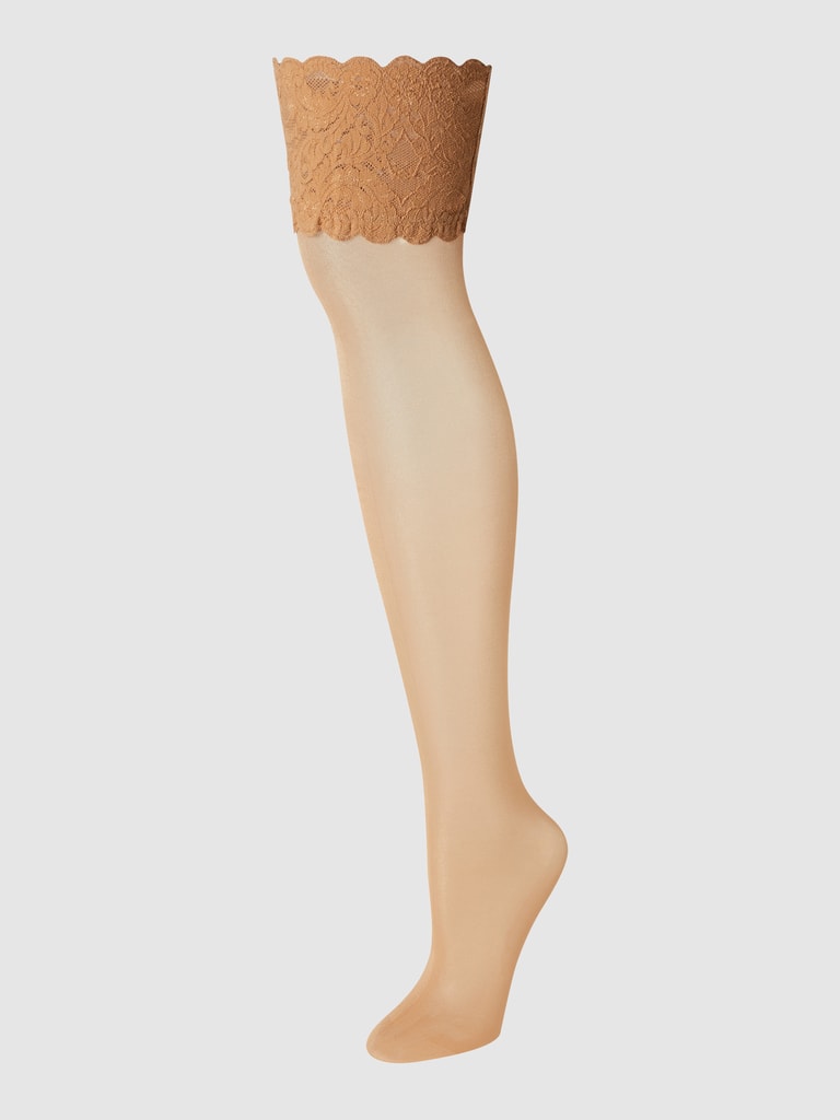 Wolford Stay-ups mit Spitze Modell 'Satin Touch' (beige) online kaufen
