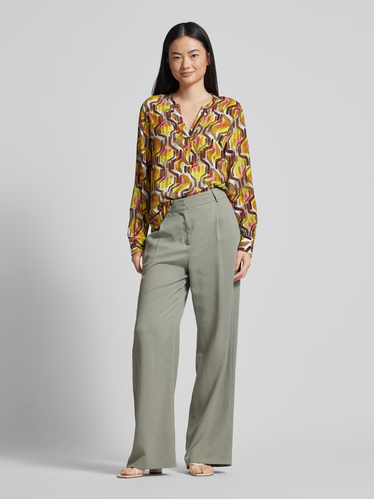 Emily Van den Bergh Regular fit blouse met V-hals in geel online kopen ...