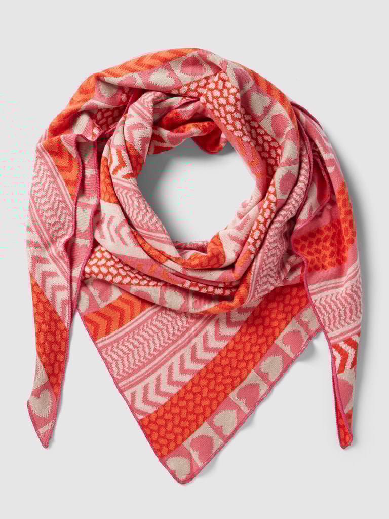 Codello Schal mit Allover-Muster (rot) online kaufen