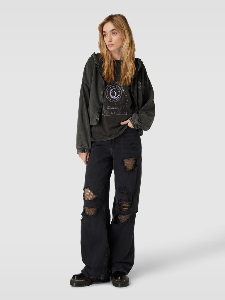 Tom Tailor Denim T-Shirt mit Motiv-Print (black) online kaufen