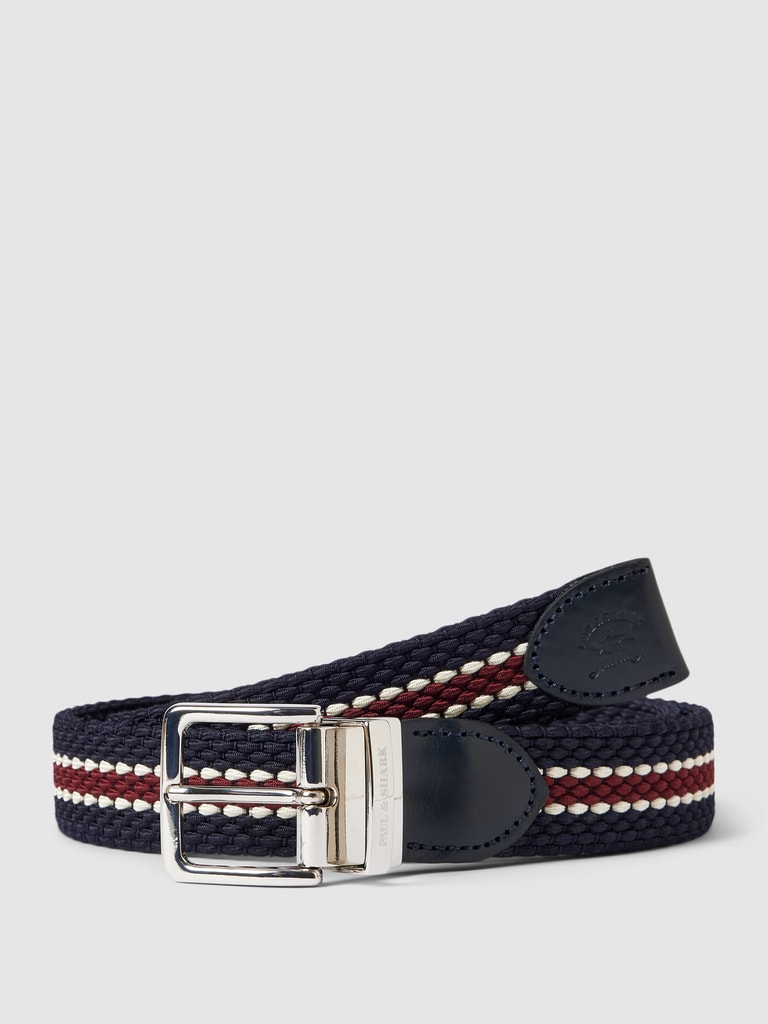 Paul & Shark Riem met streepmotief in rood online kopen | P&C