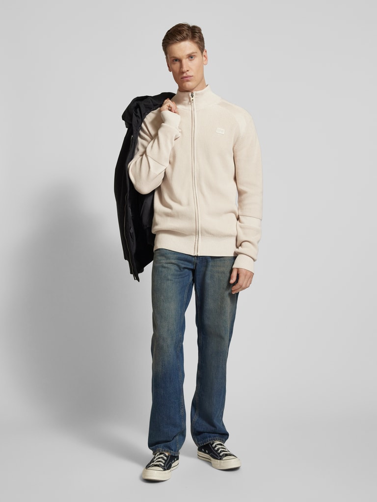 G-Star RAW Gebreid vest met opstaande kraag in offwhite online kopen | P&C
