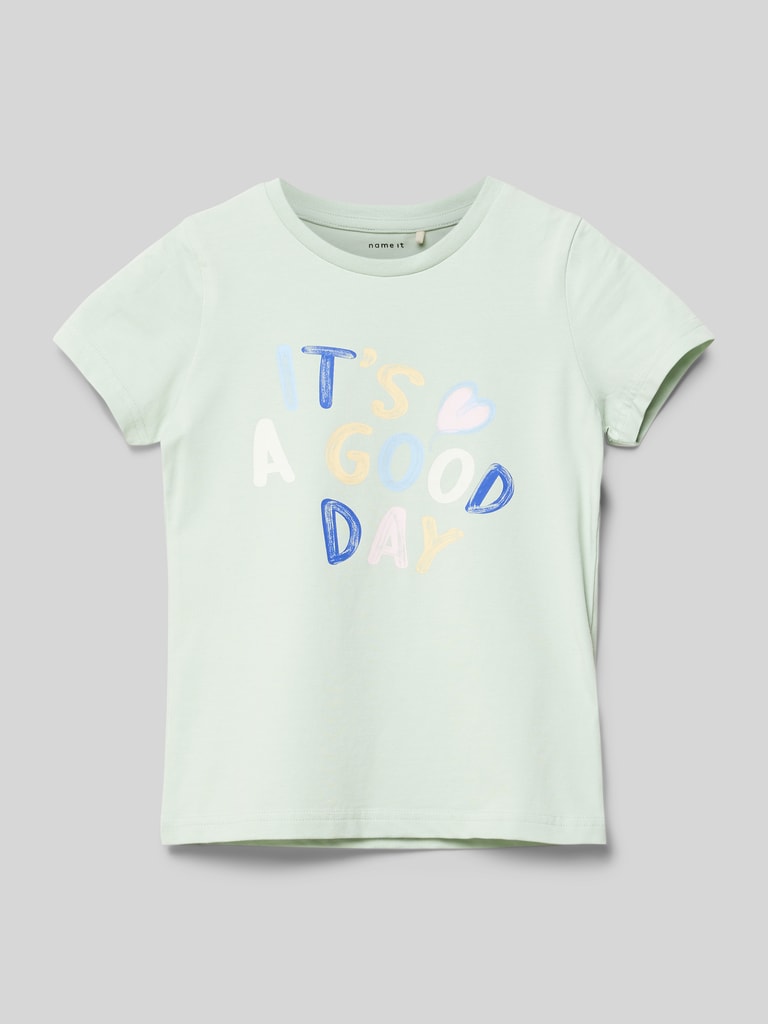 Name It T-Shirt mit Statement-Print (mint) online kaufen