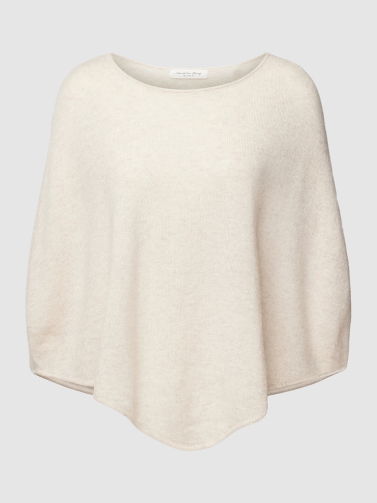 Christian Berg Woman Poncho aus Kaschmir (beige melange) online kaufen