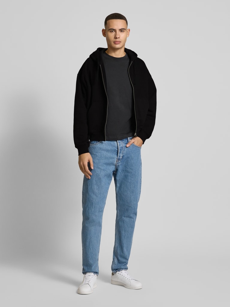 WEEKDAY Boxy Fit Sweatjacke mit seitlichen Eingrifftaschen (black ...