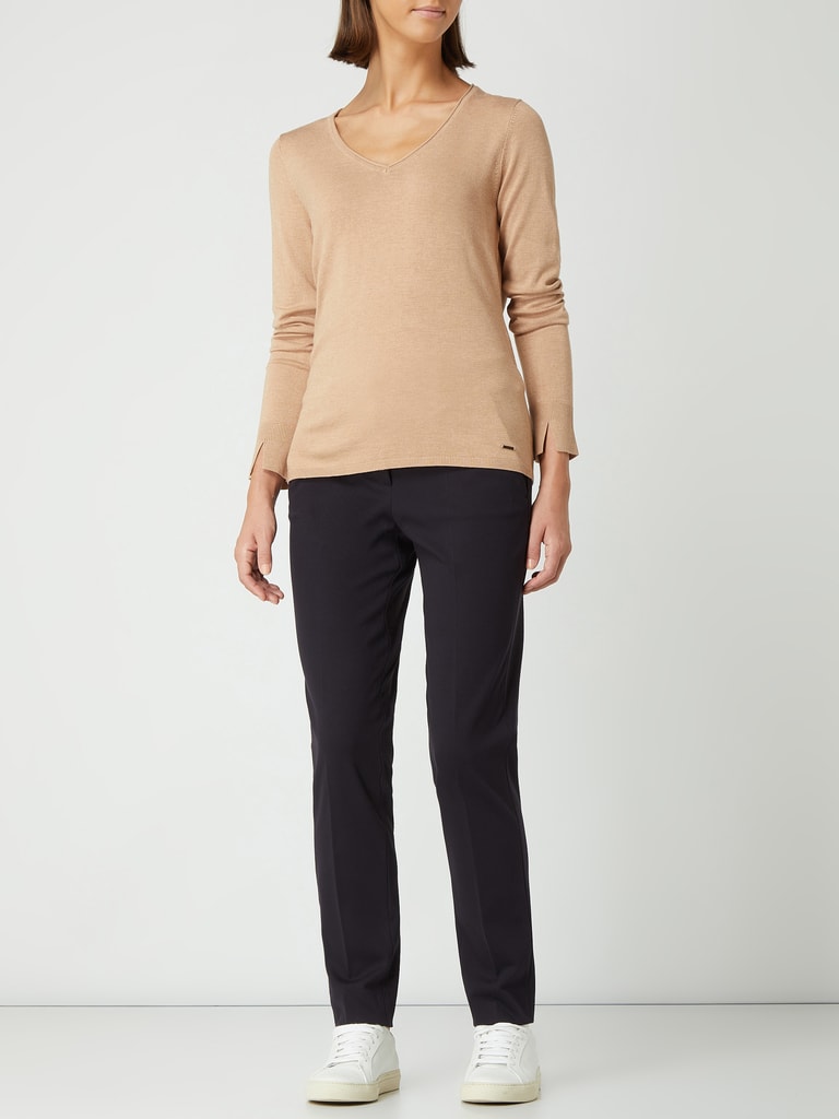 Taifun Pullover mit V-Ausschnitt (camel) online kaufen
