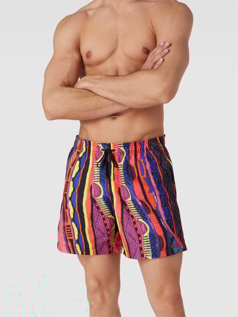 Kup online CARLO COLUCCI Spodenki kąpielowe ze wzorem na całej ...