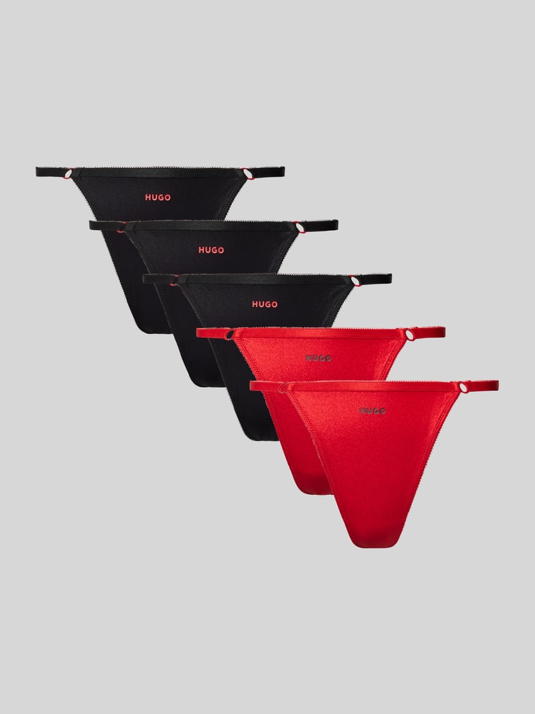 HUGO String mit Label-Print im 5er-Pack (black) online kaufen