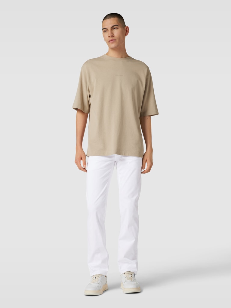 BOSS Orange Hose mit Label-Details Modell 'Schino' (weiss) online kaufen