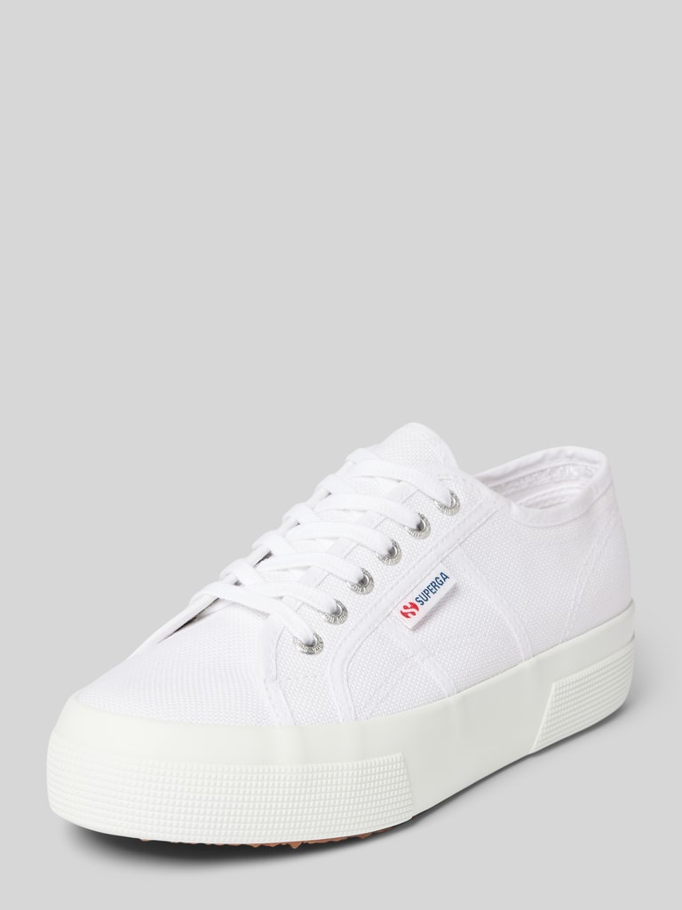 Superga Sneakers met labeldetail, model '2740 PLATFORM' in wit online ...