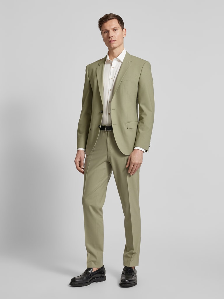 HUGO Pak met reverskraag, model 'Arti/Hesten' in kaki online kopen | P&C