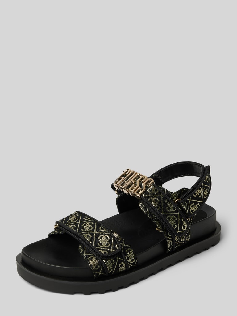 Guess Sandalen mit Klettverschluss Modell 'FABELIS' (black) online kaufen