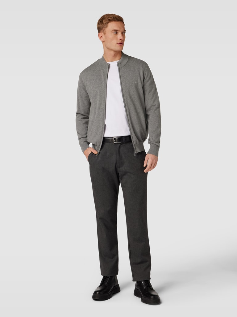 Fynch-Hatton Sweatjacke mit durchgehendem Reißverschluss (silber ...