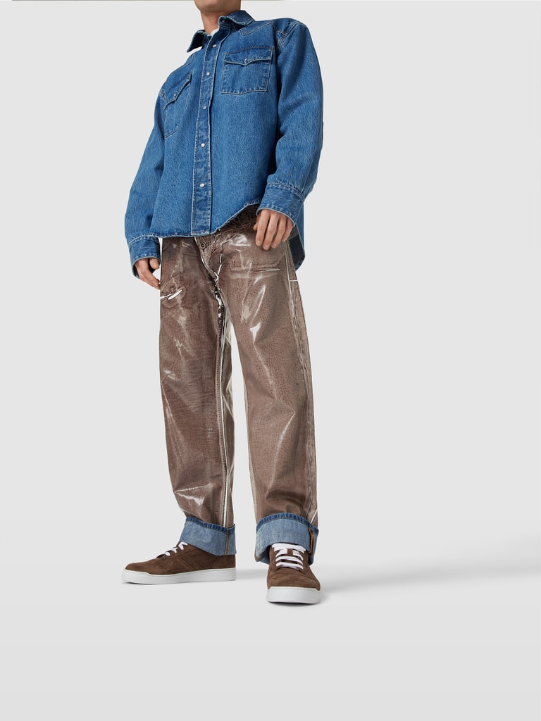 Doucal's Sneaker aus Veloursleder (mittelbraun) online kaufen