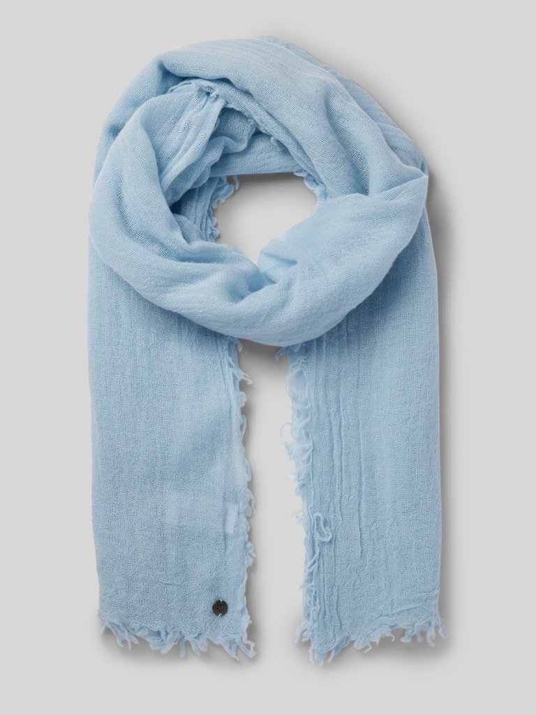 FRAAS Schal aus Schurwolle mit Label-Detail (hellblau) online kaufen