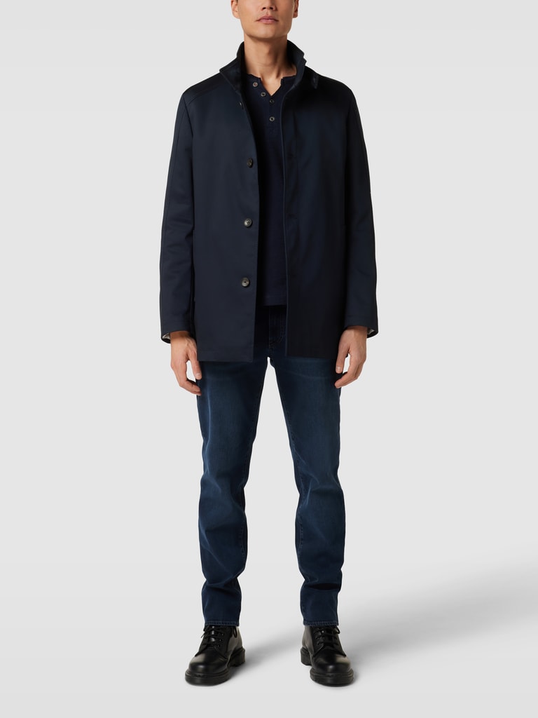 Cinque Kurzmantel mit Stehkragen Modell 'Score' (marine) online kaufen