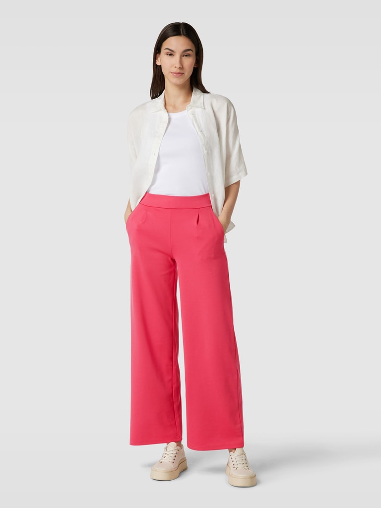 ICHI Stoffhose mit Bundfalten Modell 'KATE' (kirsche) online kaufen