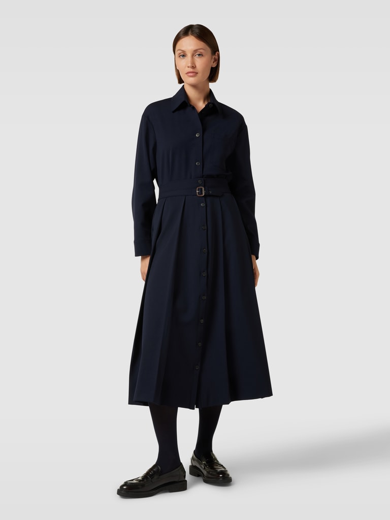 Weekend Max Mara Hemdbluse mit Kentkragen Modell 'MAJORI' (marine ...