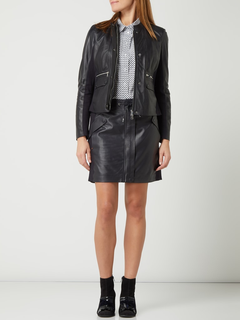 Marc Cain Minirock aus Lammnappa (marine) online kaufen