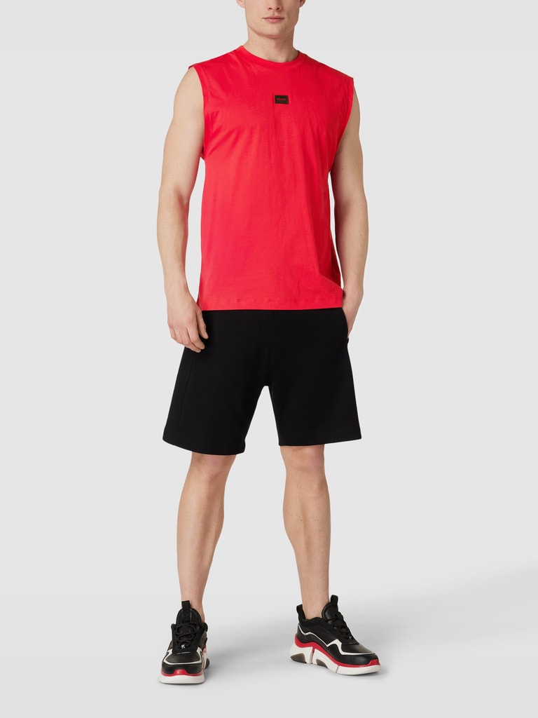 HUGO Tanktop mit Label-Patch Modell 'Dankto' (rot) online kaufen