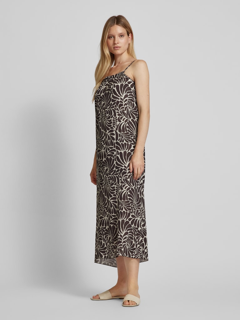 Heartkiss Midikleid mit Spaghettiträgern (dunkelbraun) online kaufen