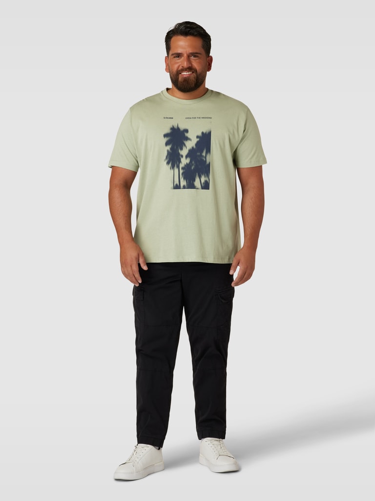 S.Oliver Plus PLUS SIZE T-Shirt mit Motiv-Print (schilf) online kaufen
